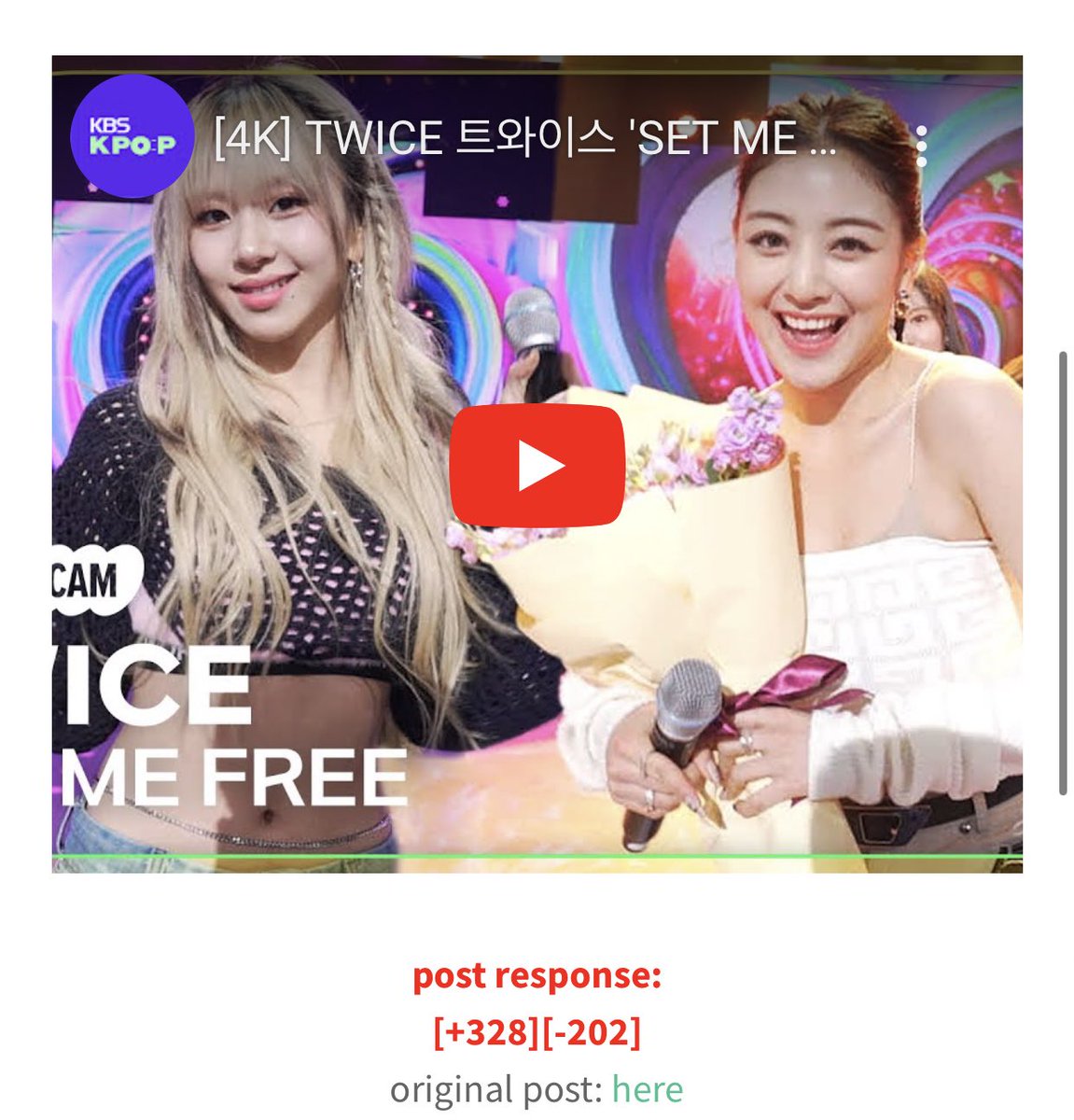 notpannchoa on Twitter: "[ notpannchoa ] Knets react to Twice's encore stage for SET ME FREE"