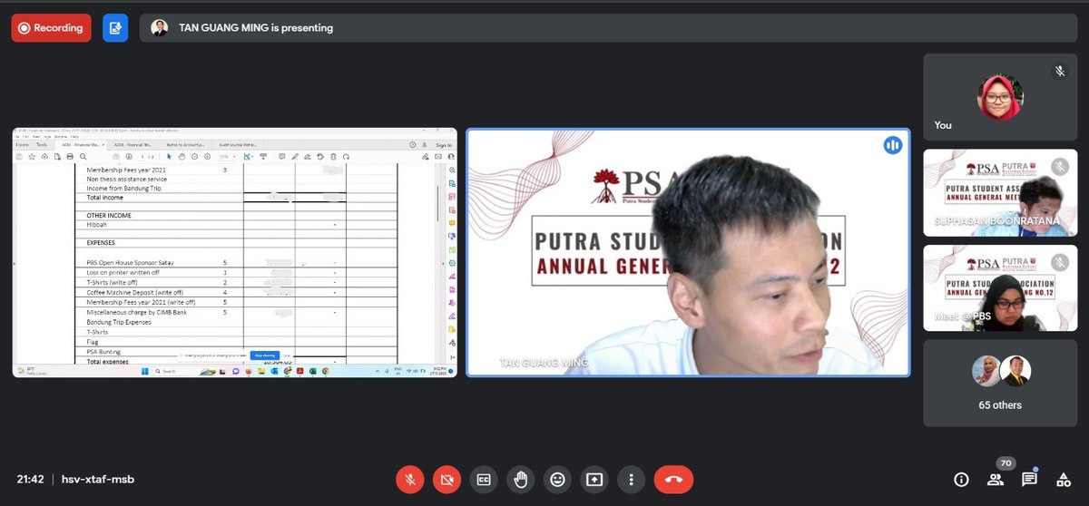 Putra Business School on Twitter: "The AGM kicked off with an Opening Remark, delivered by PBS ...
