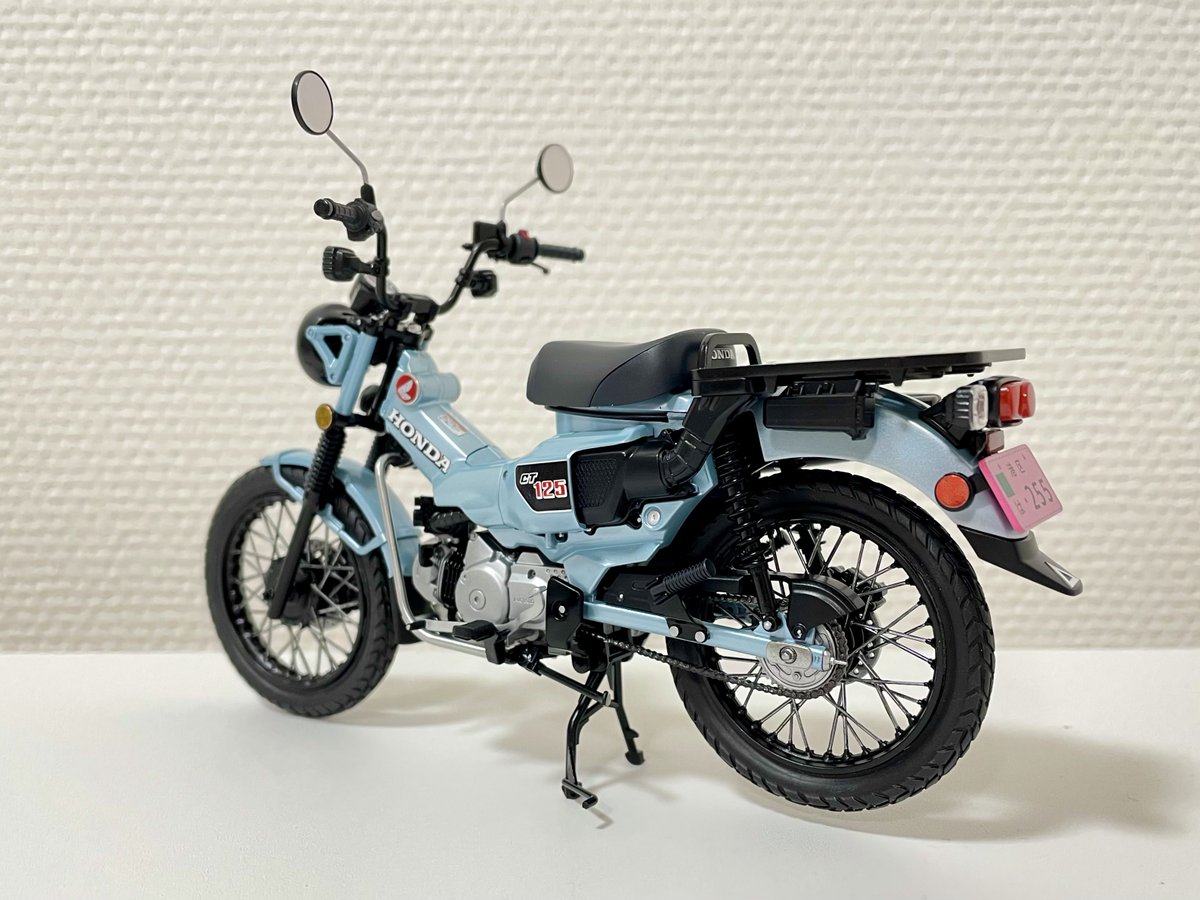 ゼブラ on Twitter: "というわけで、フジミ 1/12 ホンダ CT125 ハンターカブ 完成しました 実車にはない水色パール仕上げ クロスカブのプコブルーを意識しつつのカラーリング ...