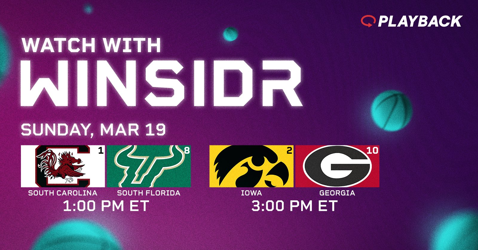 Winsidr on Twitter: "Join us on @WatchPlayback tomorrow for the ABC doubleheader 🏀 Starting @ 1 ...