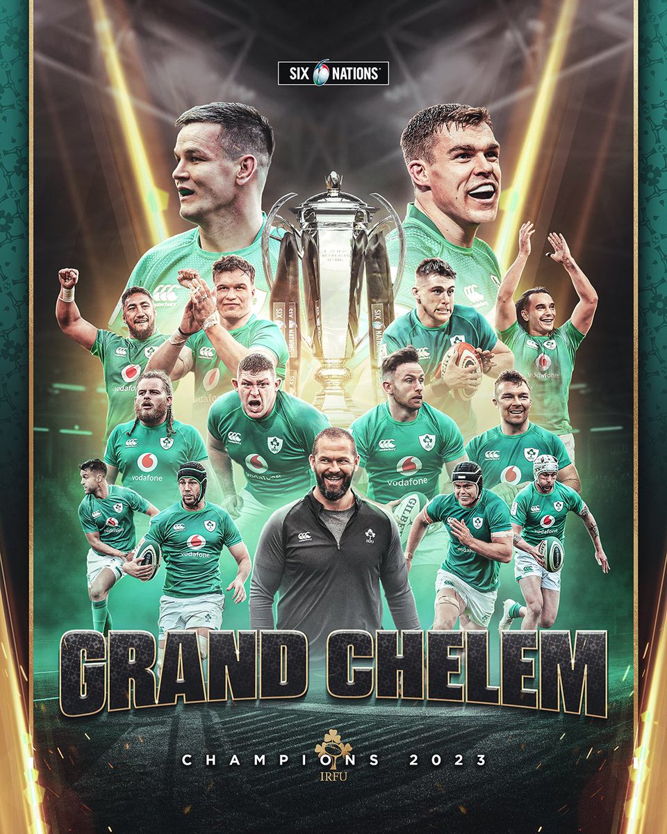 Six Nations (FR) on Twitter: "☘️ 𝑮𝑹𝑨𝑵𝑫 𝑪𝑯𝑬𝑳𝑬𝑴 🏆 L’Irlande décroche le 4e Grand Chelem de son ...