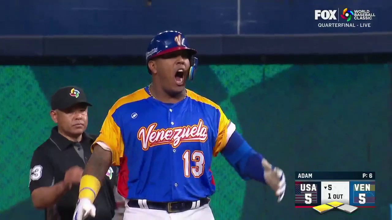 FOX Sports: MLB on Twitter: "THIS. GAME. 🔥 SALVY TIES IT 🇻🇪 📺: WBC on FOX https://t.co ...