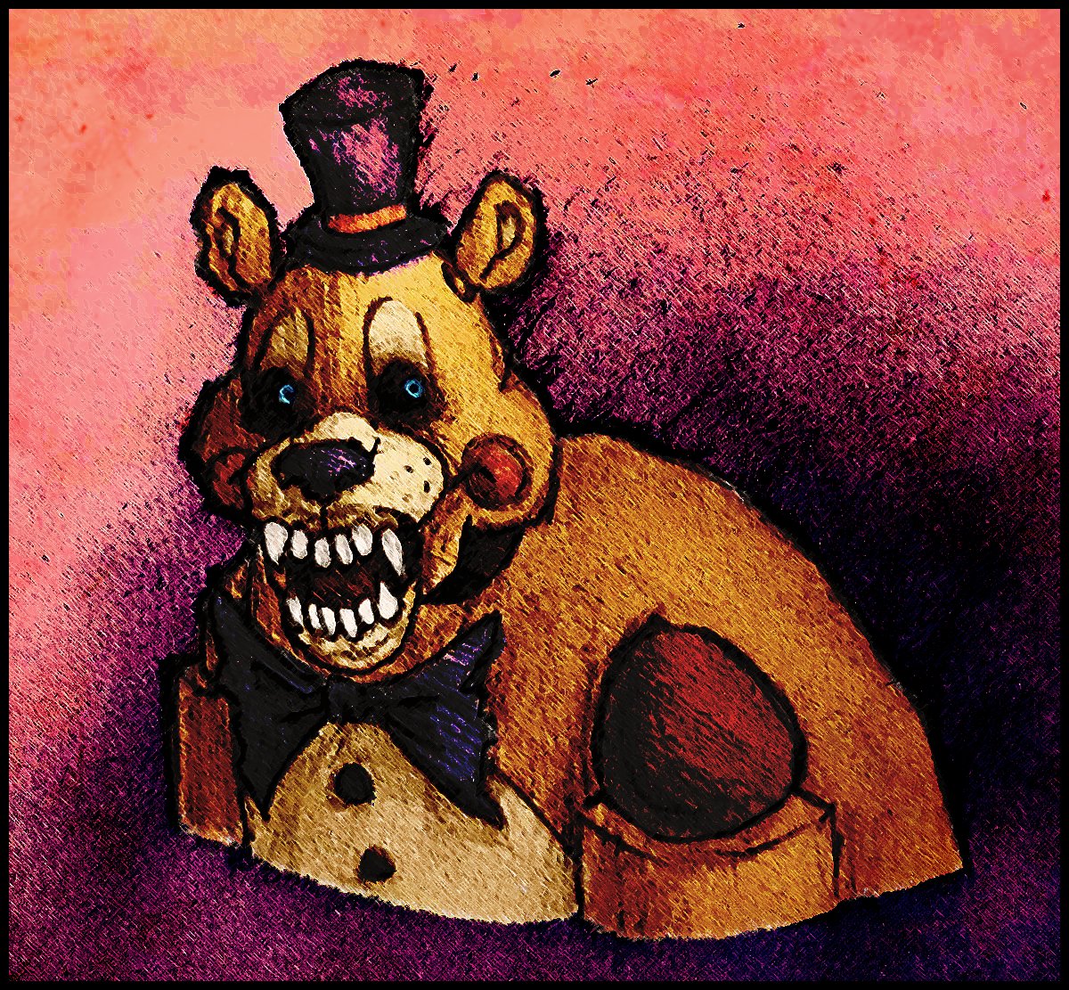 Fnaf Golden Freddy Drawing