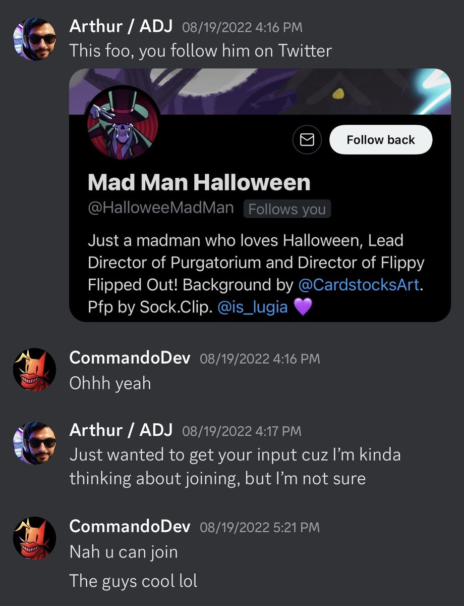 Arthur / ADJ🇦🇲 on Twitter: "Me and @CommandoDev_ have a tradition where everytime Mad Man/Wicked ...
