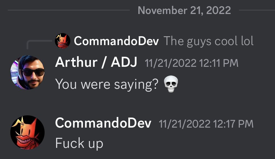 Arthur / ADJ🇦🇲 on Twitter: "Me and @CommandoDev_ have a tradition where everytime Mad Man/Wicked ...