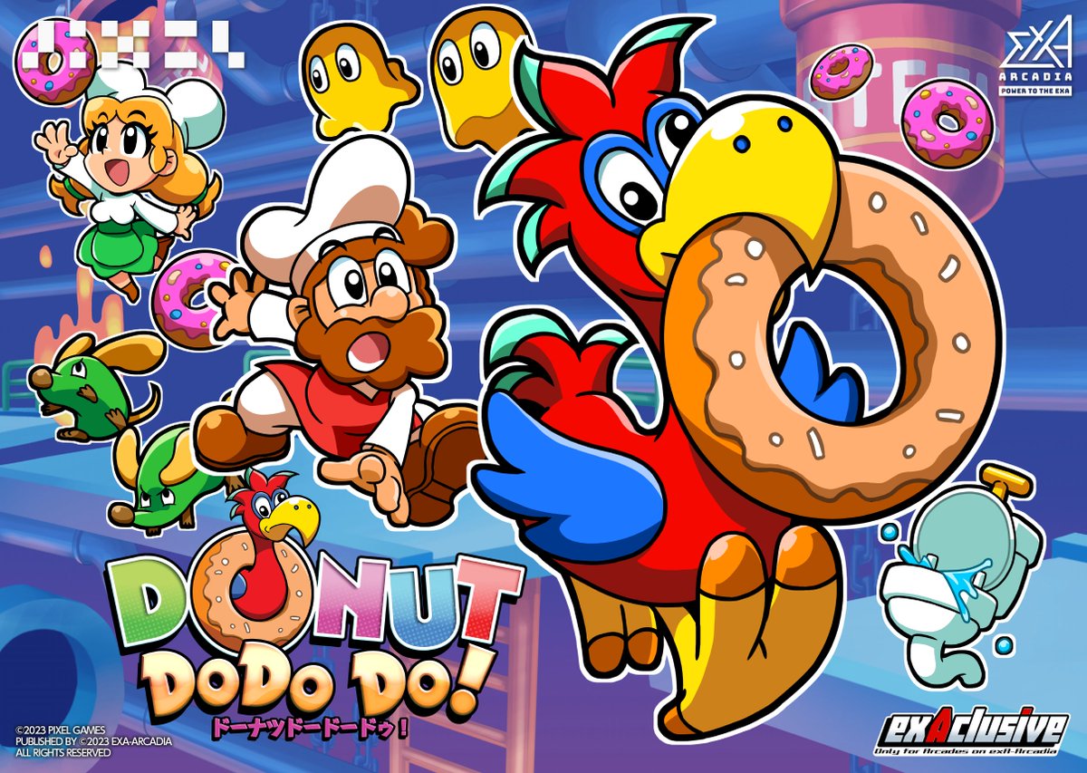 pixel games - Donut Dodo Do! coming to the arcades on Twitter: "RT @RedSunSystems: Donut Dodo Do ...