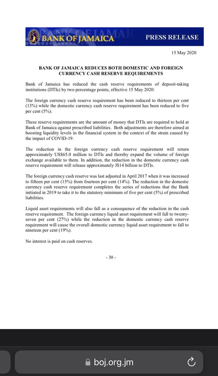 Jamaican Investor on Twitter: "@CentralBankJA with the new Basel accord regulatory addition will ...