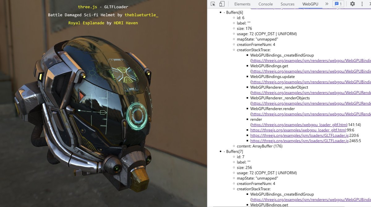 Three.js on Twitter: "RT @superhoge: Progress of my WebGPU devtools project. You can track ...