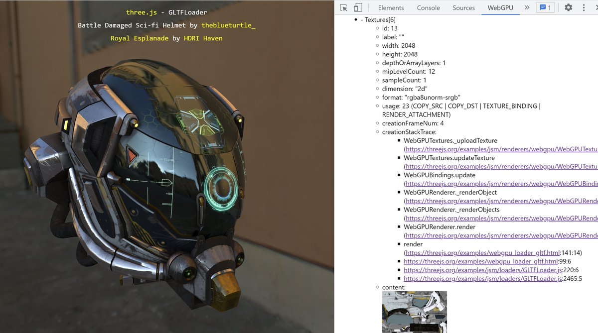 Three.js on Twitter: "RT @superhoge: Progress of my WebGPU devtools project. You can track ...