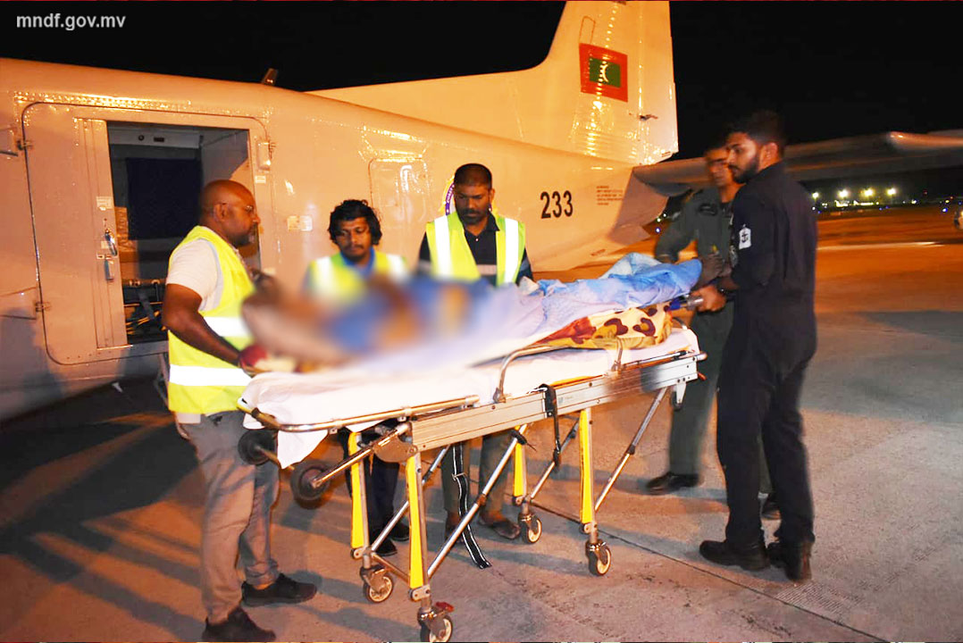 Maldives National Defence Force on Twitter: "A medical evacuation of a 71-year-old male in ...
