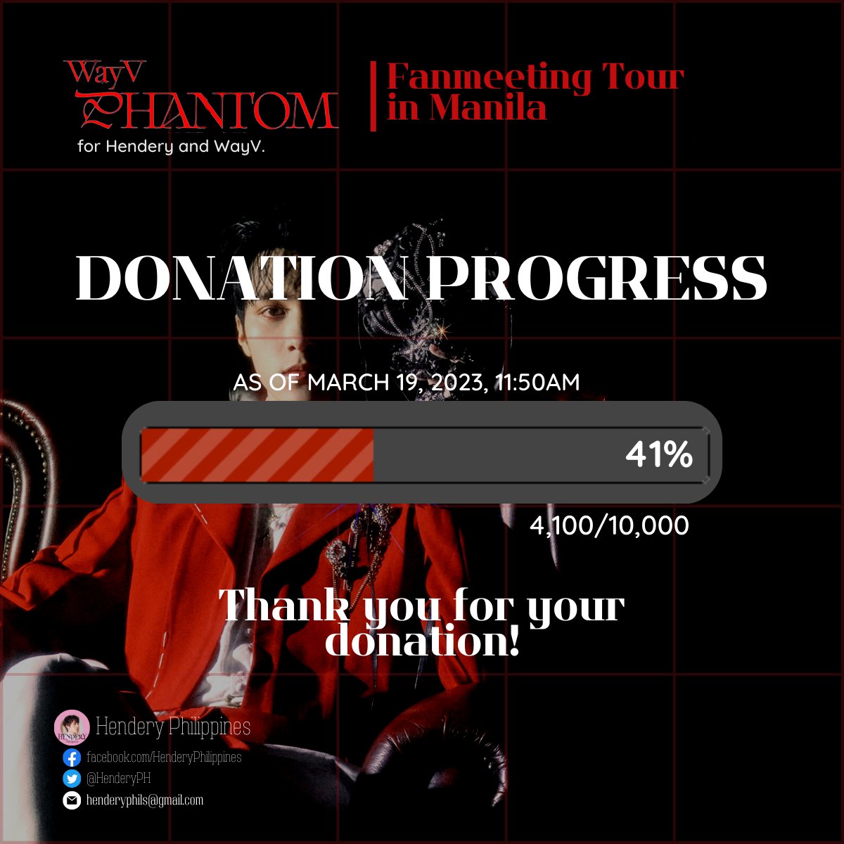 NCT PHILIPPINES on Twitter: "RT @HenderyPH: [FUNDRAISING UPDATE] As of March 19, 2023, 11:50am ...