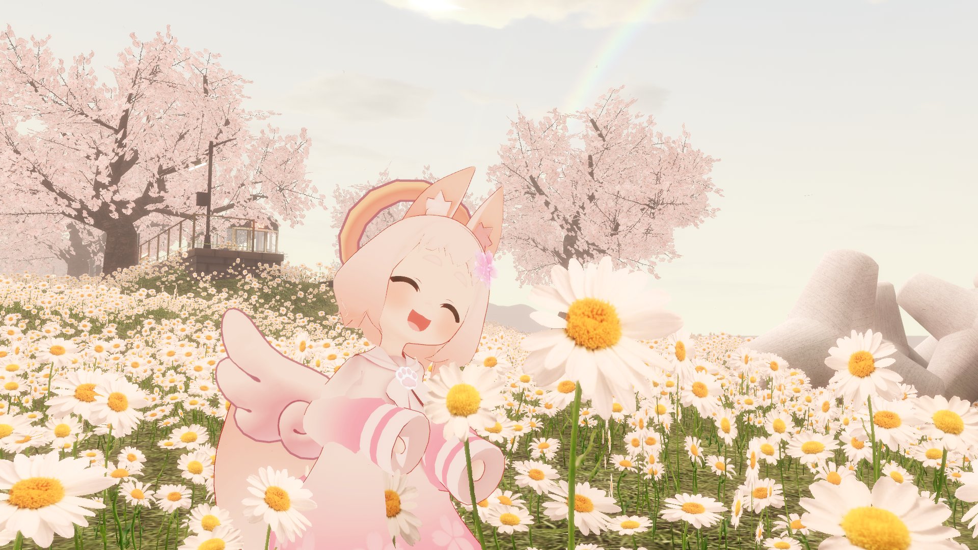 Charlotte(シャル) @VRchat on Twitter: "🌸新作🌸 🌸Charlotte's SAKURA Island 桜咲く幸せの島🌸 春満開の桜並木、カモミールのお花畑。お ...