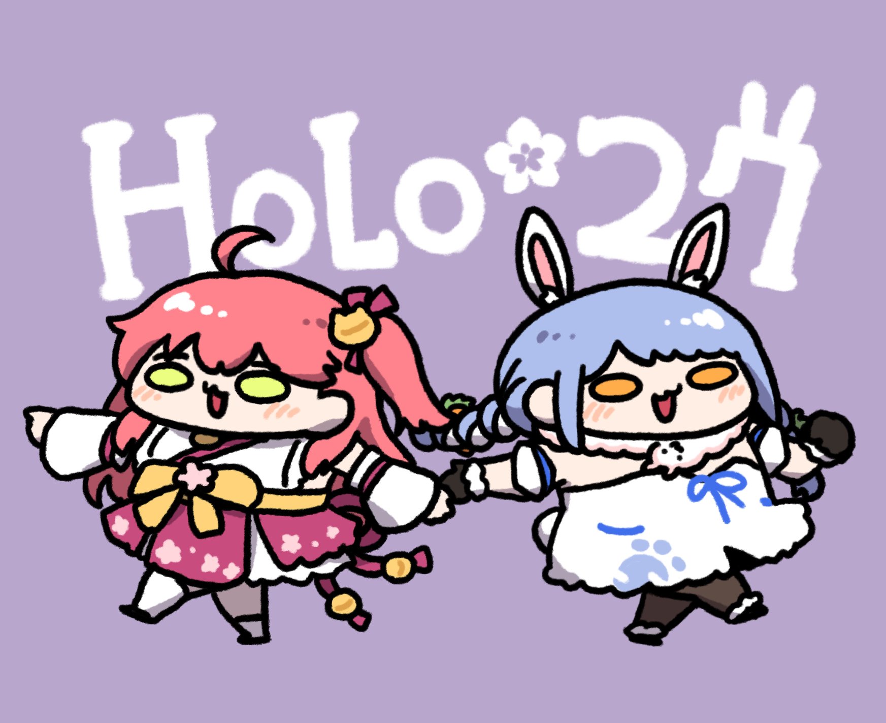 FuwaFuwa 軟趴趴 on Twitter: "Mosh Race #holo27 #ひろがるホロライブDAY2 #ぺこらーと #miko_Art https://t.co ...