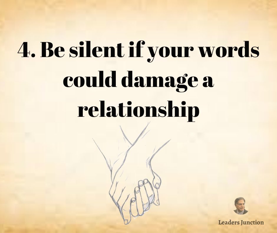 5 Situations Where You Should Stay Silent: - Thread from Leaders 𝕏 ...