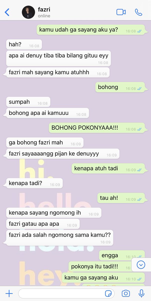 pwii on Twitter: "#FazriDenuyMoment ; orang yang lovlangnya physical touch ga di pegang tangan ...