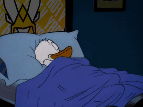Daisy Duck Sleeping