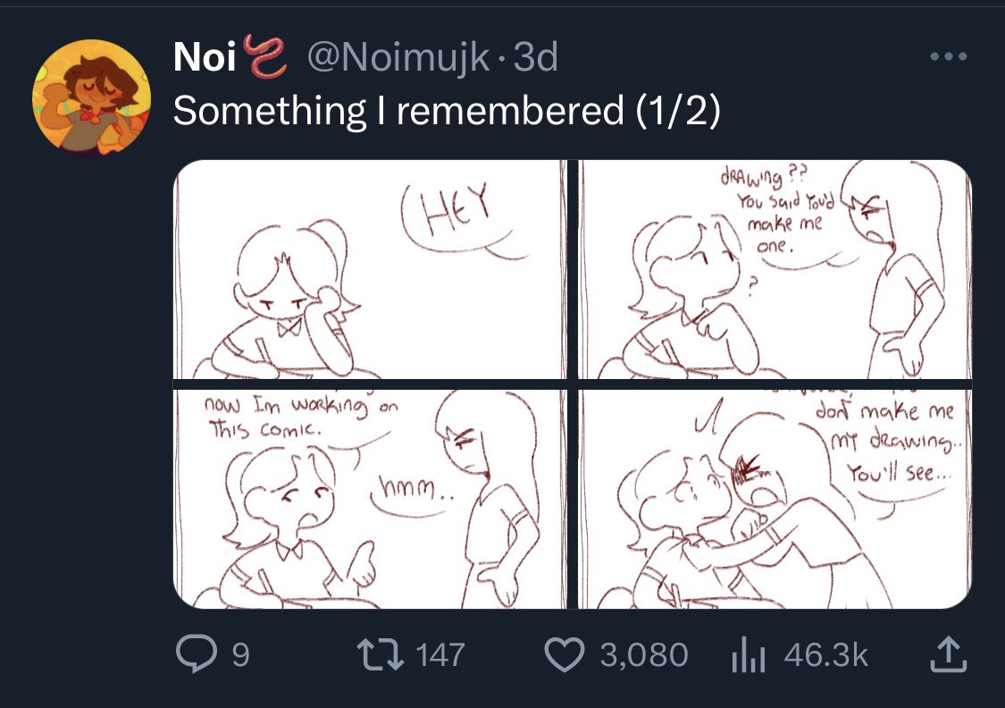 「NOOOO.. NOOOOOO MY DAD LIKED THIS COMIC ON INSTA IM GONNA KM」Noi🦔 |🇵🇸 ...