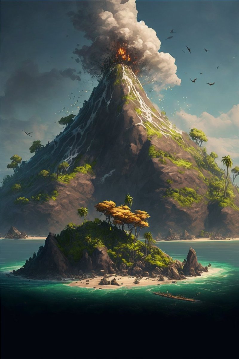 Extinct Volcano Island