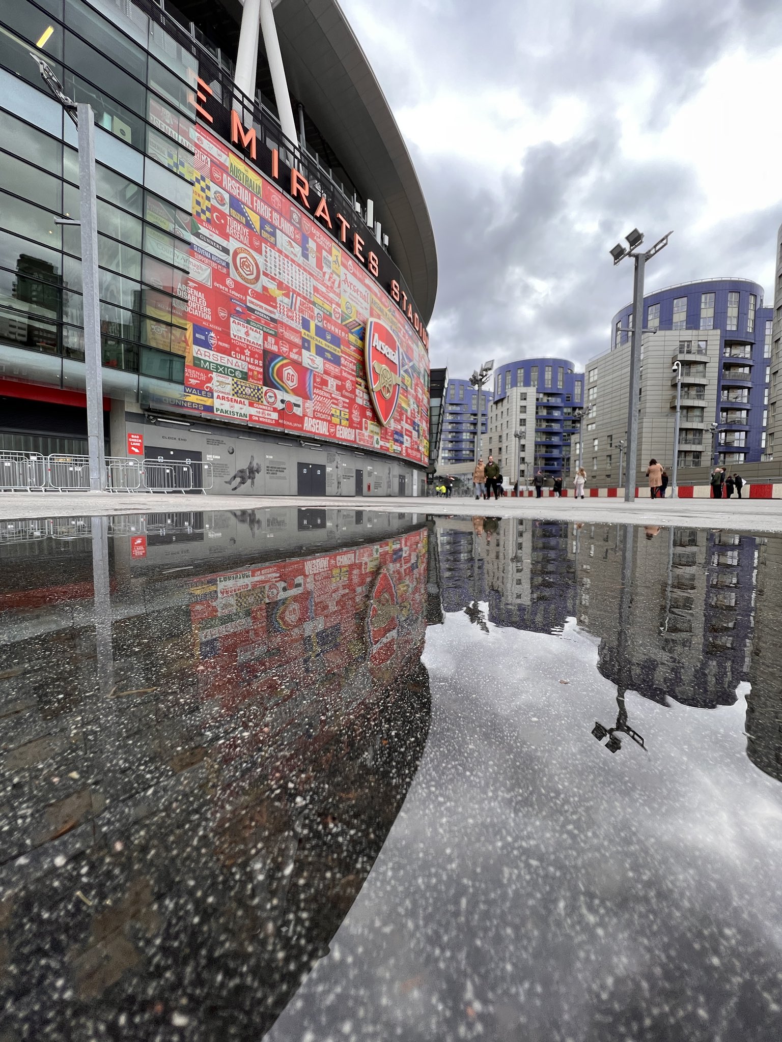 Emirates Stadium Snow
