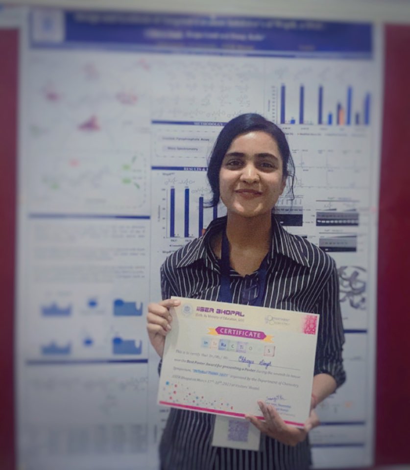Dept of Chemistry, IISER Bhopal on Twitter: "RT @chhaya1409: Honored and so grateful to @chm ...
