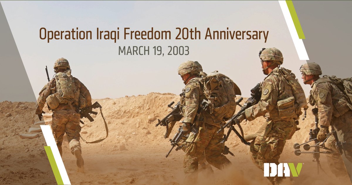 Disabled American Veterans (DAV) on Twitter: "On March 19, 2003 ...