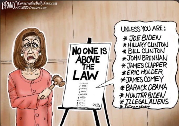 No One Is Above The Law Cartoon