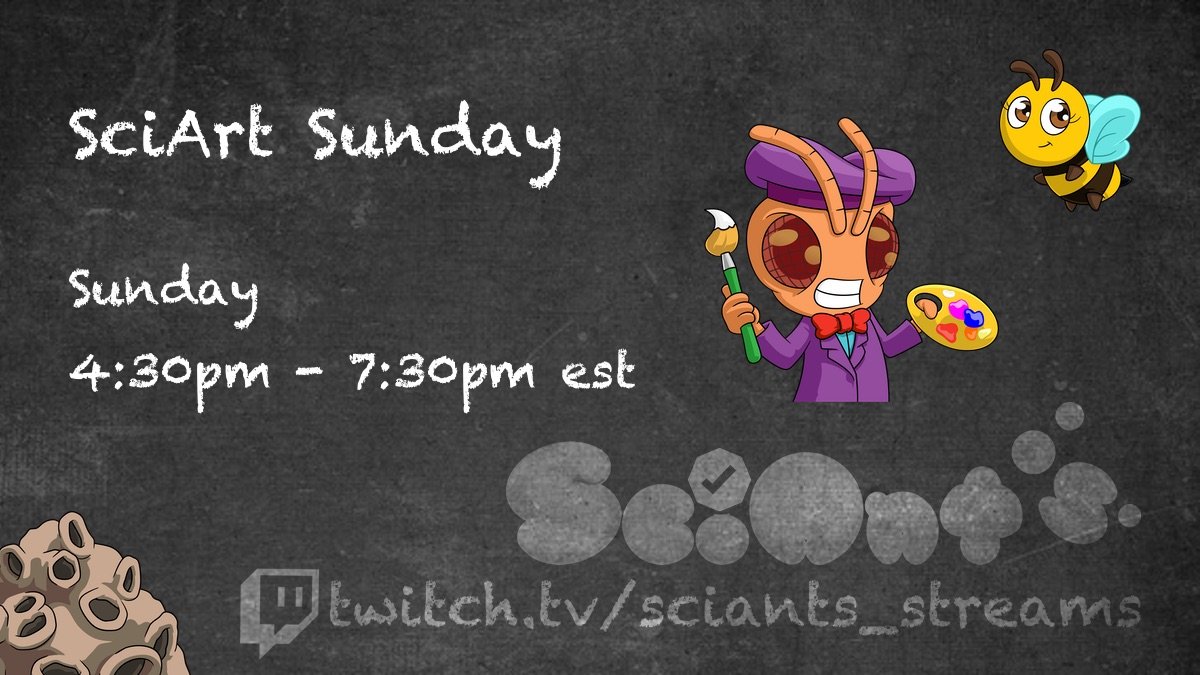 SciAnts on Twitter: "It's #SciArt Sunday! We will be working on new #scicomm characters such as ...