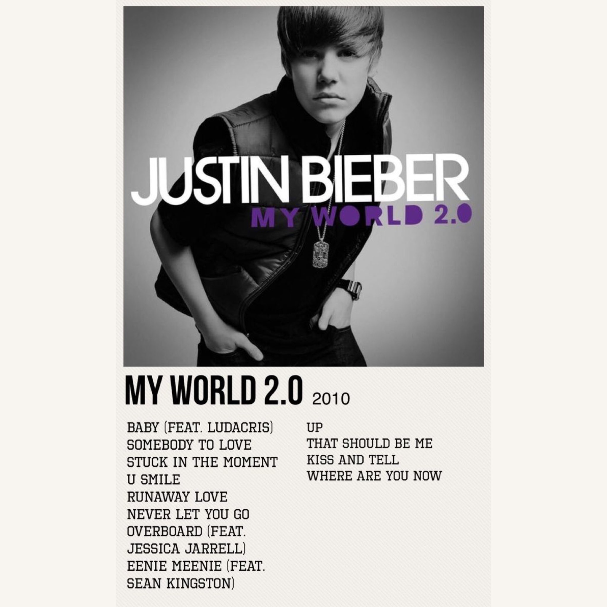 Justin Bieber Somebody To Love Album Cover