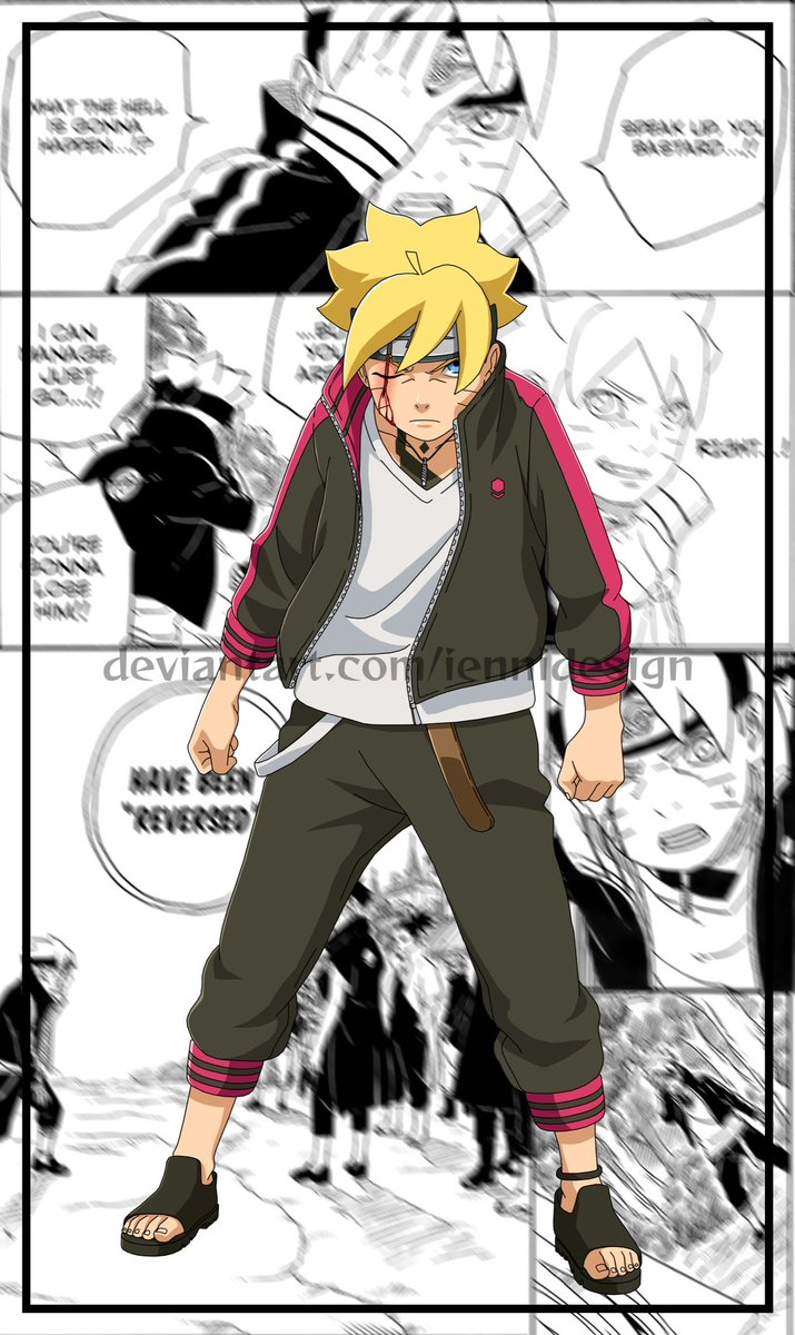 Iennidesign On Twitter うずまきボルト Uzumaki Boruto W Scar