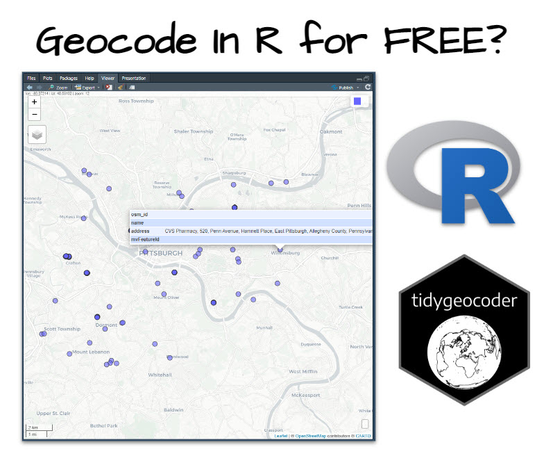 Gischatbot On Twitter Rt Mdancho84 Did You Know You Can Geocode In R For Free You Can