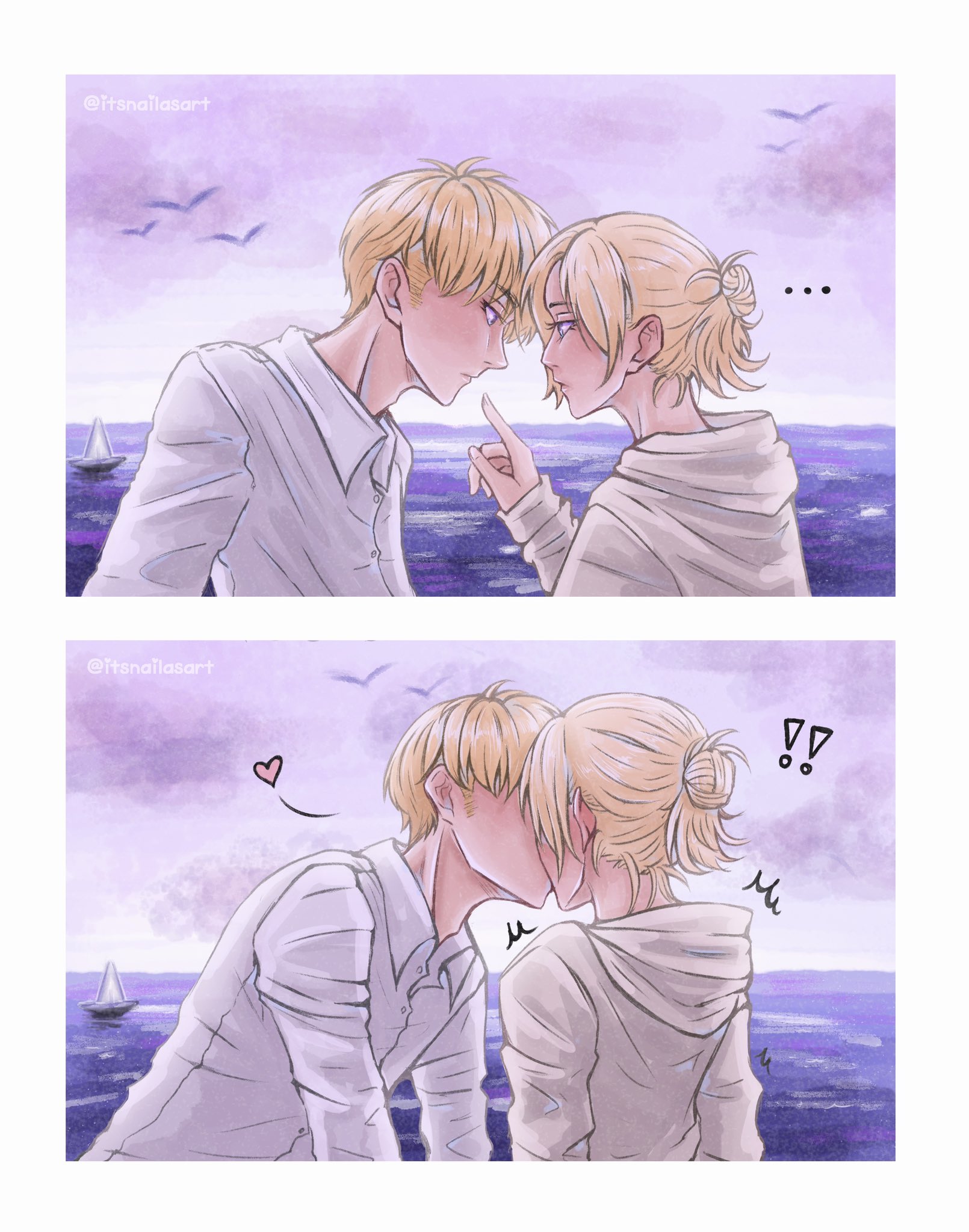 nailags🎴🎀 on Twitter: "More Armin x Annie content, I hope you like it!! 💗 #snk #attackontitan # ...