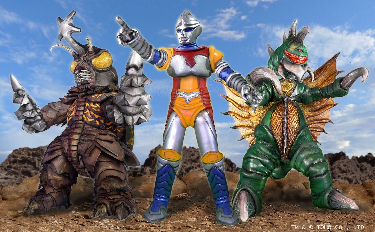 Godzilla And Jet Jaguar Vs Megalon And Gigan Godzilla And Jet Jaguar Vs Megalon And Gigan