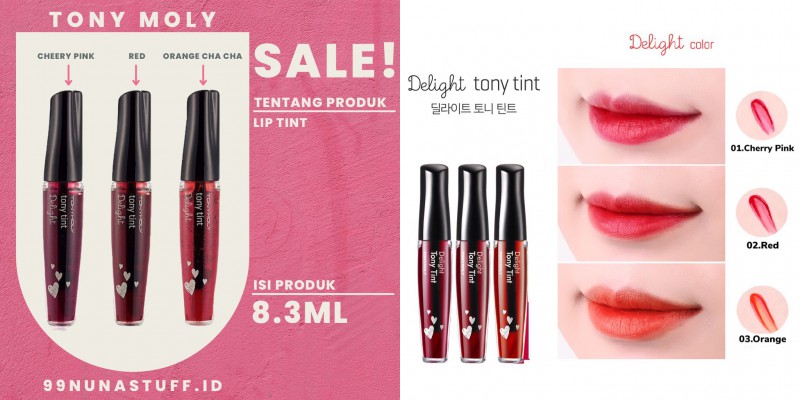 Daily Racun on Twitter: "Tony Moly Delight Tony Tint Korea TonyMoly 100% Original Rating : 4,8 ...