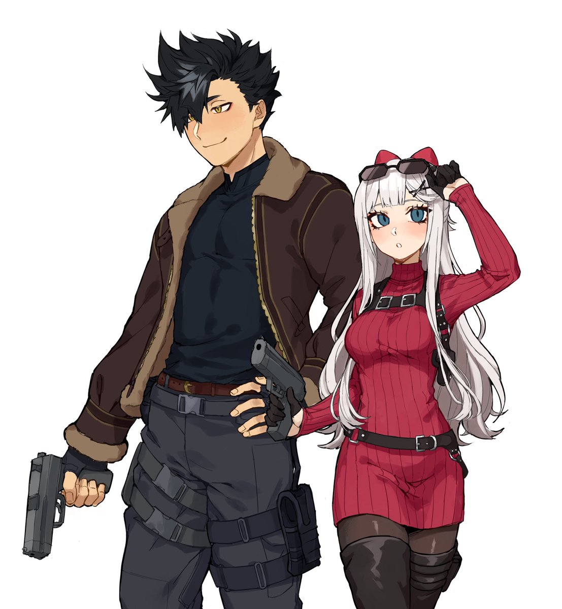 Haikyuu!! OC] drew kurorei but in leon 」|🍰 layers 🍰 kuroo simpのイラスト