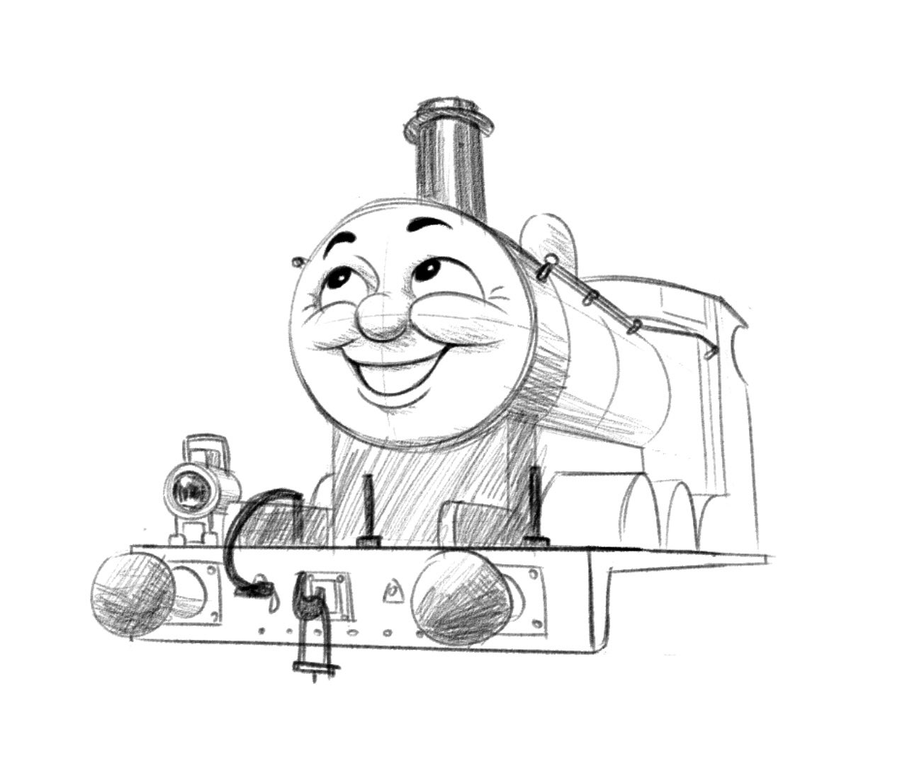 James Train Coloring Page
