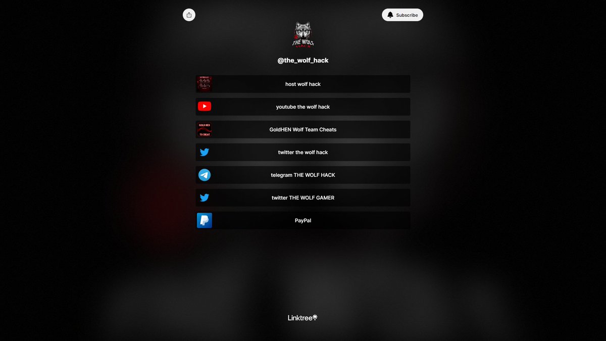 THE WOLF HACK on Twitter: "Here are all you need from our links link https://linktr.ee/the_wolf ...