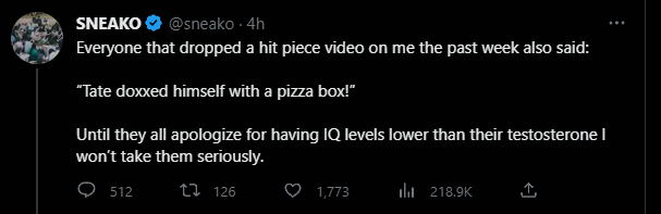 πΈ Briz πΈ On Twitter He Deleted The Tweet Lmao What A Bitch Dont Worry