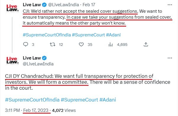 𝓡𝓪𝓳𝓪𝓷 𝓜𝓮𝓱𝓻𝓸𝓽𝓻𝓪🇮🇳 on Twitter: "RT @JMehta65: Picture - 1: #Adani , We would rather NOT ACCEPT the ...