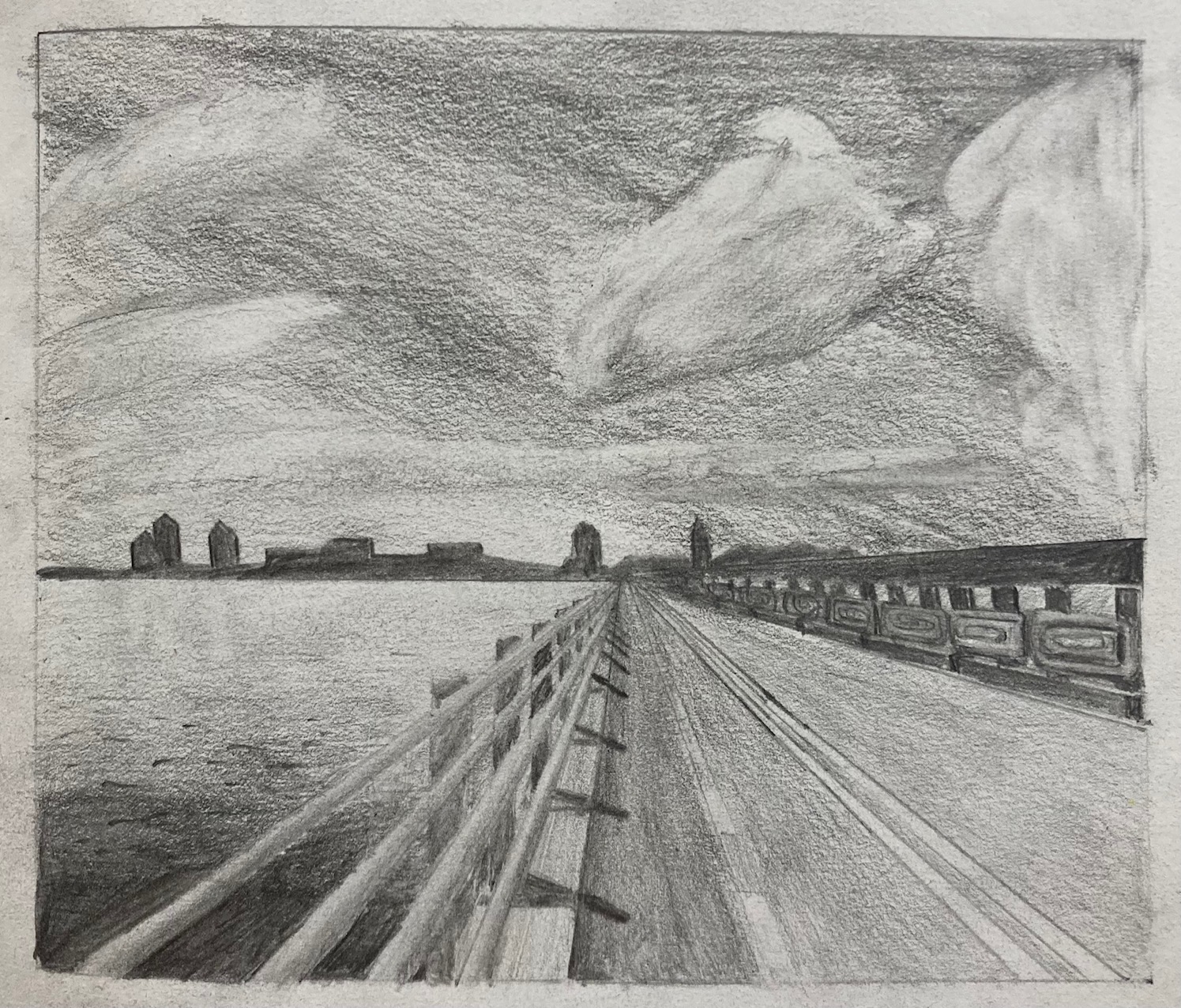 How To Draw One Point Perspective Landscape