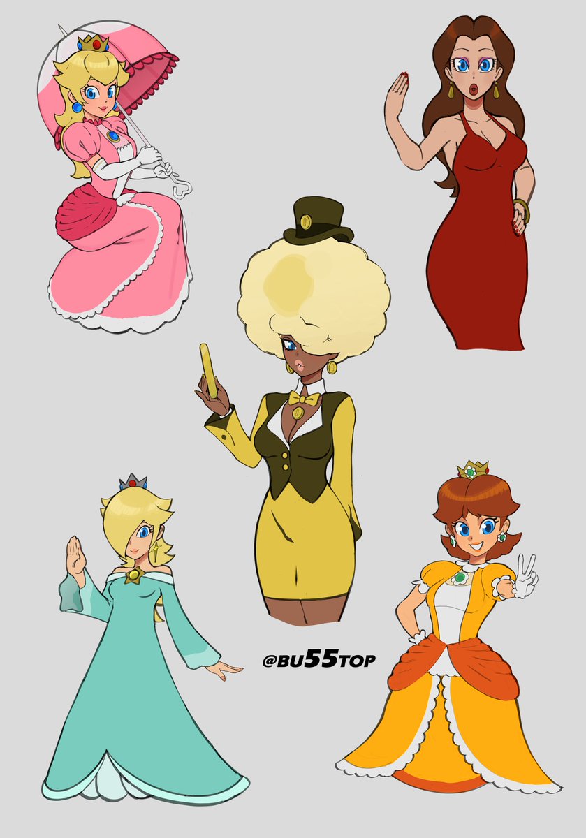 Bus🛑stop On Twitter All Super Mario Gals My Oc Clover