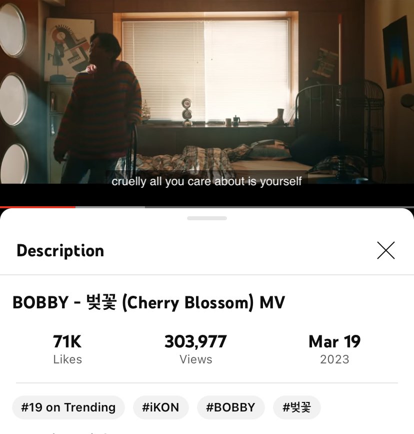 iKONIC_WorldWide on Twitter: "RT @KJWworldwide: [Youtube Trending] BOBBY Cherry Blossom has ...
