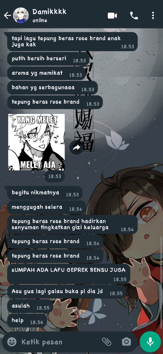 jop. on Twitter: "srius gue lagi deeptalk sama temen gue terus damik ngechat gini, bgst ketawa ...