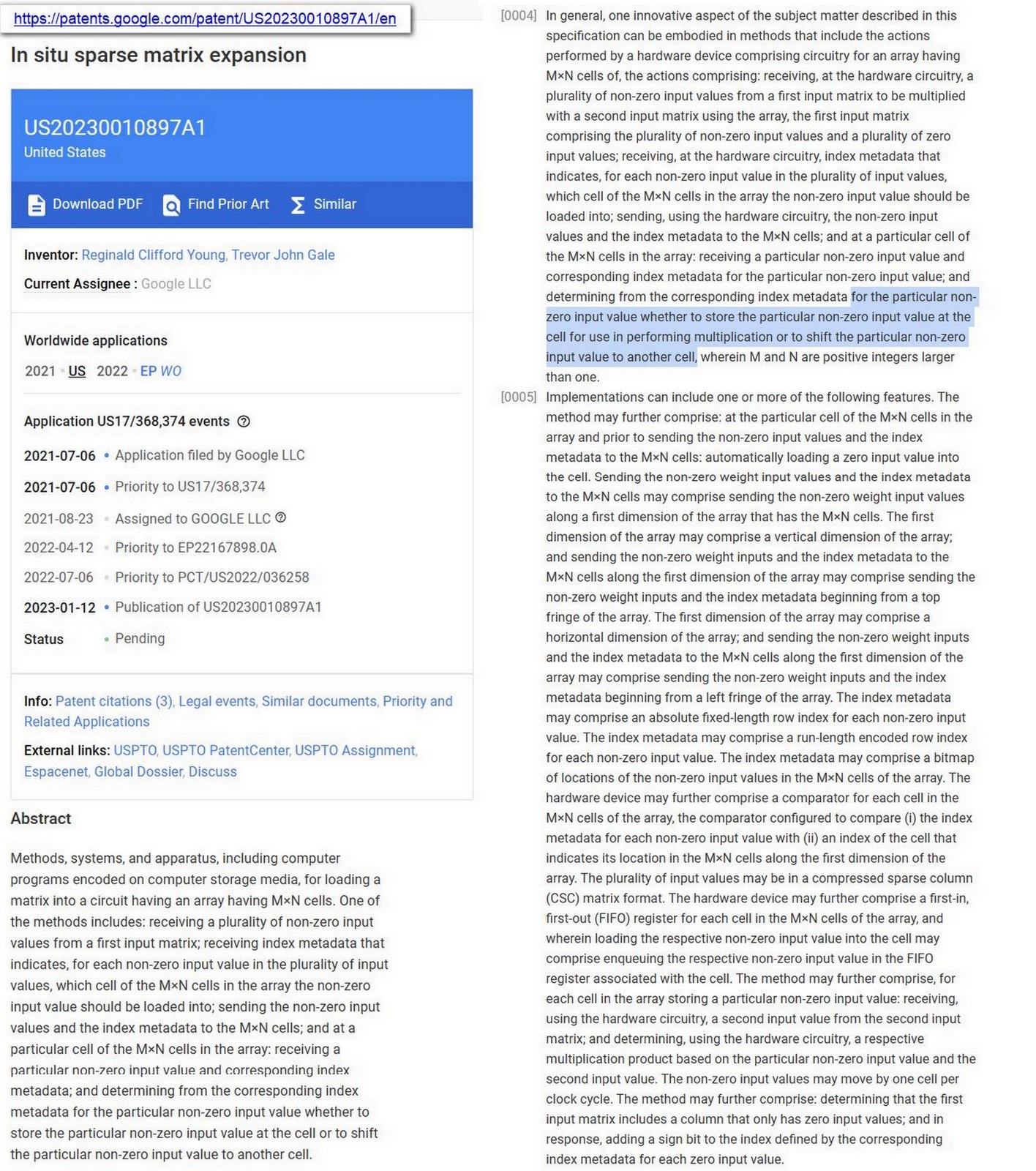 OGAWA, Tadashi on Twitter: "=> Google, Appls "In Situ Sparse Matrix Expansion", (Jul 2021) https ...