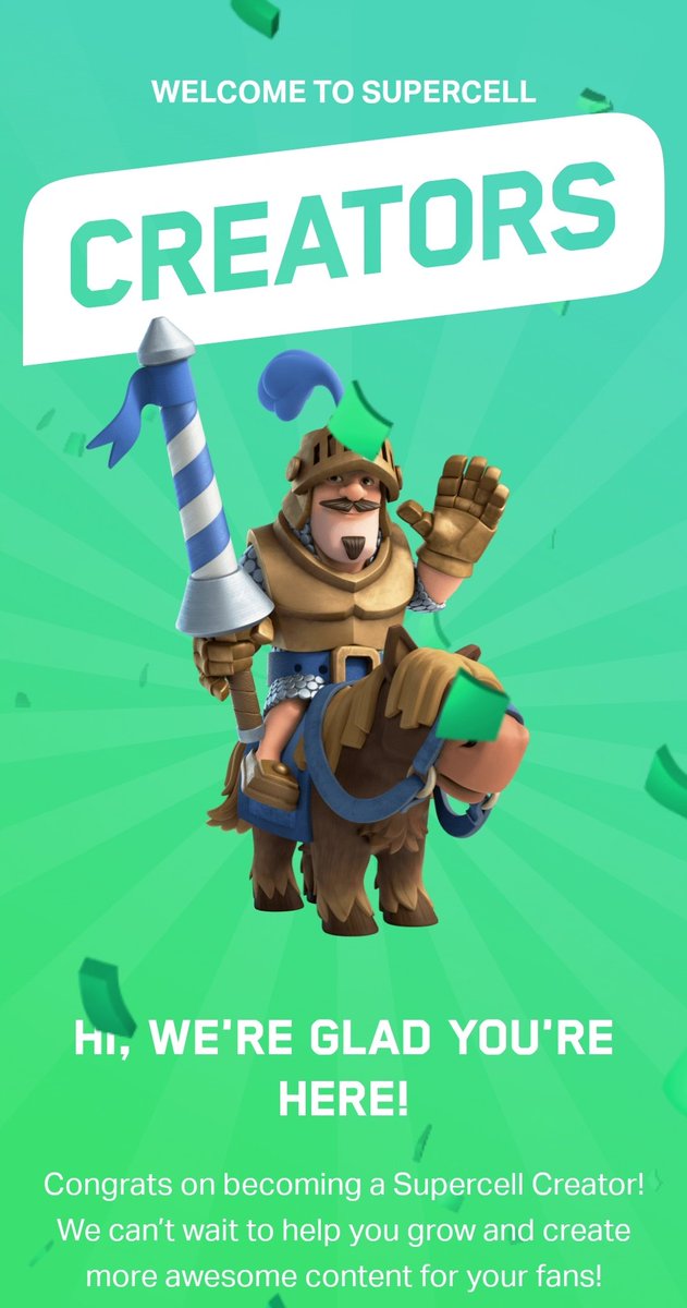 M1cha3l (5k! 🎉) on Twitter: "It's official. I am a #Supercell Creator! 🥺🎉"