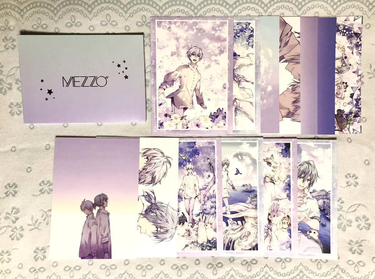 和々 on Twitter: "ところで今日MEZZO"カラフルのビジュアルカードセット届いたんですけど、想像の倍のサイズでびっくりしたし、中身のあまりの尊さに心が浄化されたし、あとなんか涙出てきた"
