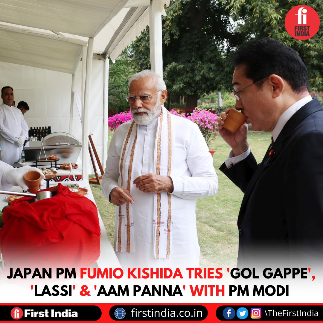 First India on Twitter: "Visiting Japanese Prime Minister #FumioKishida on Monday tried ...
