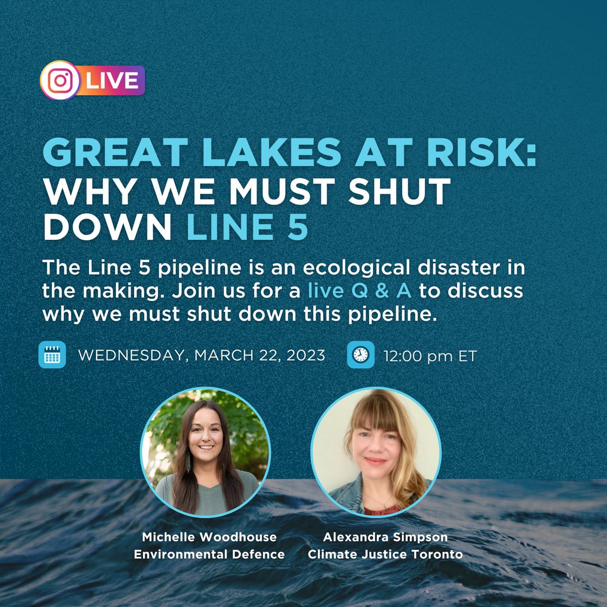 EnvironmentalDefence on Twitter: "🌊 Join us THIS WEDNESDAY at noon on # ...