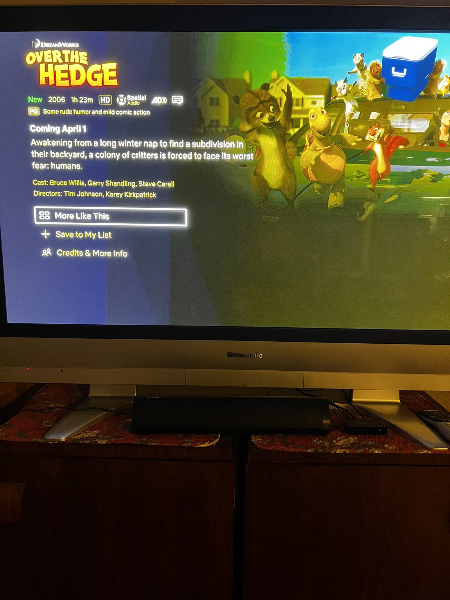 Over The Hedge Dvd Menu
