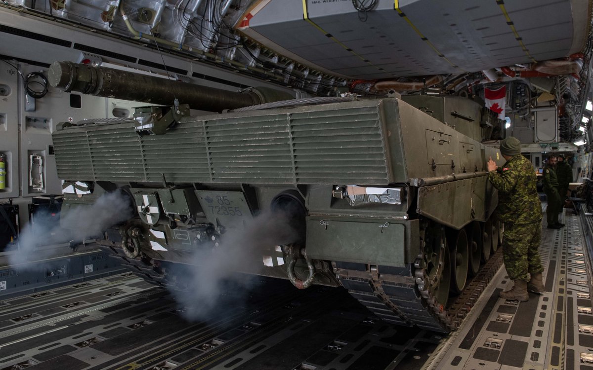 Canadian Armed Forces Operations on Twitter: "The Canadian Armed Forces delivered a Leopard 2A4 ...
