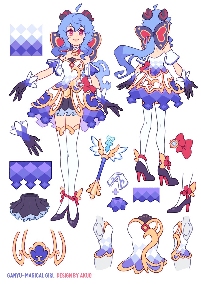 甘雨|かんう(原神) 「Magical Girl Ganyu, Concept Art 」|🪸Magical Akuo🪸 ST0RE OPEN ...